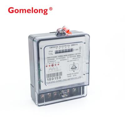 China DDS5558 two phase three wire electric energy meter Gomelong for sale