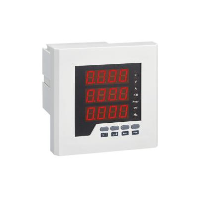 3 phase 220 watt digital power meter rs485 current voltage frequency meter