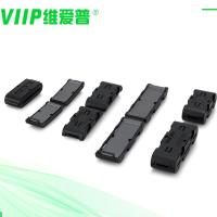 China Plastic Cover Black Magnetic Ring , Soft Cable Flat Ferrite Core for sale