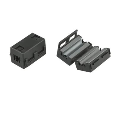 China Black 125.C Ferrite Core Snap Clip Wide Frequency Range Clamp on Device -40C To 125C for sale