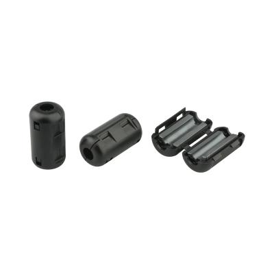 Lightweight Black Round Ferrite Clip On Core For 100KHz Frequency Range