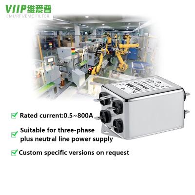 China 380V Input AC EMI Filter with 20A Rated Current and 440V Rated Voltage for Building Automation for sale