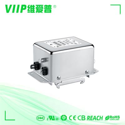 China DC EMI Filter with 250V DC Dielectric Withstand Voltage, Metal Housing, and 10µH to 100µH Inductance for Electrical Noise Suppression for sale