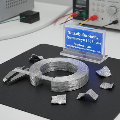 China Saturationfluxdensity Approximately 0.3 To 0.5 Tesla Amorphous C core Tailored Magnetic Properties for Electrical Components for sale