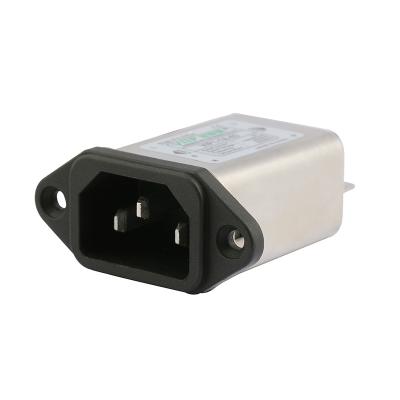 China Electronic Equipments IEC EMI Filter Temperature Range 25 085 21 Screw Terminal Termination Style Providing EMI Protection in Electronic Circuits for sale