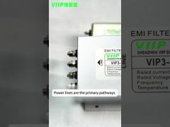 단상 EMI 필터 입력 임피던스 500VDC/100MOHM MIN 감쇠 레벨 ≥20dB 작동 온도 -40C- 85C