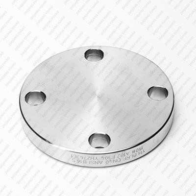 China Heavy-Duty Stainless Steel Blind Flanges Solid-Disc Full-Face Leak-Proof Pipe End Closure for sale