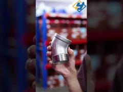 Stainless Steel Screwed Pipe Fittings 45 degree internal and external, male and female thread elbows