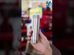 316, 316L, 304, 304L Equal Stainless Steel Barrel Nipple Union Type Male SS Double-End Pipe Nipples