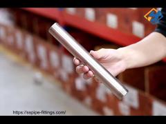 Manufacturer 304 316  Stainless Steel Pipe Barrel Nipple Thread Polished Nipple Pipe Fittings