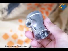 Stainless Steel OEM/ODM Customize Large Diameter Equal Threaded Tee For Pharmaceutical Industry