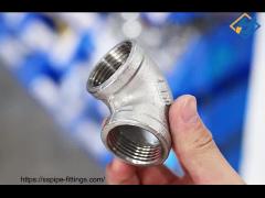 JIS ASTM Stainless Steel Pipe Fittings 201 Female Thread Elbow  Casting Industry Elbow