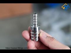 China Manufacturer 201 304 316 Reducing Hose Nipple Connector for Pipe Lines Connect