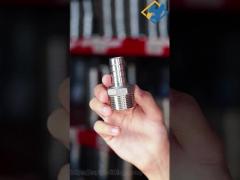 OEM, ODM Stainless Steel Screwed Pipe Fittings 316L Red hex nipple