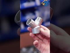 Customized Stainless Steel Screwed Pipe Fittings Y  Male and Female Tee
