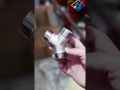 Stainless Steel Tee Industrial Grade Hot Press Tee Chemical Corrosion Resistance 304 316