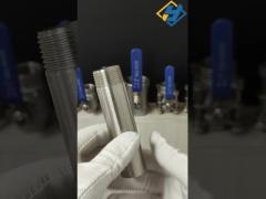 201 304 316 Stainless Steel Welding Nipple with One Side Thread Npt Bsp Bspt Male Threaded