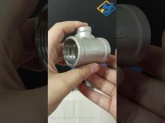 Stainless Steel Screwed Pipe Fittings Female Thread Reducing Tee Joining Pipe Lines