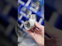 Raccordi per tubi filettati in acciaio inossidabile OEM, ODM FPT e MPT a 90°
