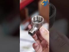 Fittings per tubi avvitati in acciaio inossidabile riducendo gomito di filo femminile e maschile