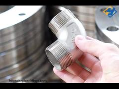 Stainless Steel Screwed Pipe Fittings Male Thread 90 degree Elbow BPST NPST