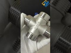 Cross Pipe Fittings Cross Stainless Steel 316/304 Stainless Steel Pipe Fitting BSPT Pipe Thread