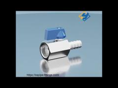 ASTM BS DIN ISO JIS Stainless Steel Valve Barbed Mini Ball Valve with Female Thread