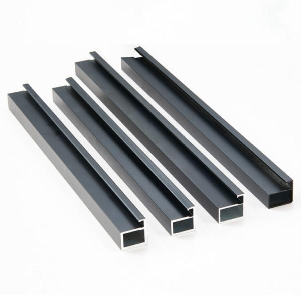 Quality Electrophoresis Aluminum Profile for Wardrobe Glass Door Mill Finish/Powder for sale