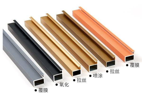 Quality Electrophoresis Aluminum Profile for Wardrobe Glass Door Mill Finish/Powder for sale