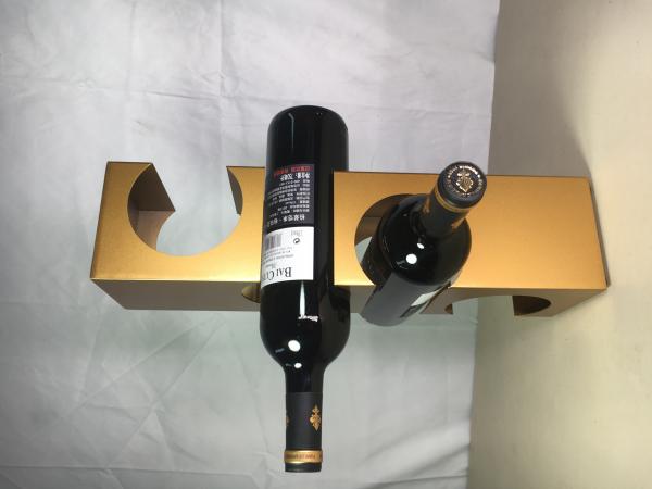 Quality Customized Logo Wine Bottle Holder Rack for Countertop and Tabletop Organization for sale
