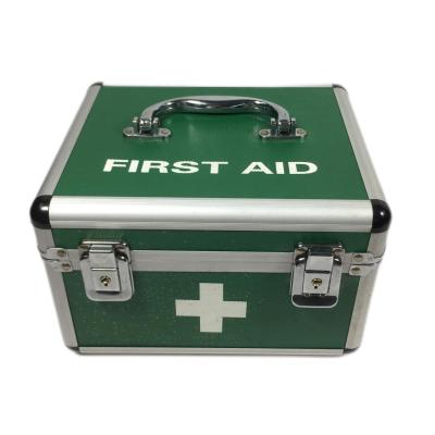China Portable Aluminum Alloy First Aid Box with Locks and Handle 6-10L Capacity 23x14x19cm for sale