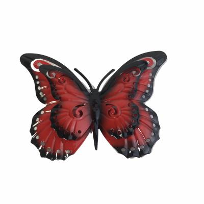 China 3D Metal Butterfly Wall Art Decor - 6.5" Outdoor Fence Decoration, Hanging for Garden Yard Gift for Family Friends for sale