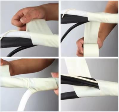 China Air Conditioner Wrap Tape Non Adhesive Insulation Pvc Air Conditioner Protect Tap  Good Quality Customize  Yellow Tape for sale