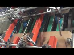 carton box semi-auto pressure model  gluer machine