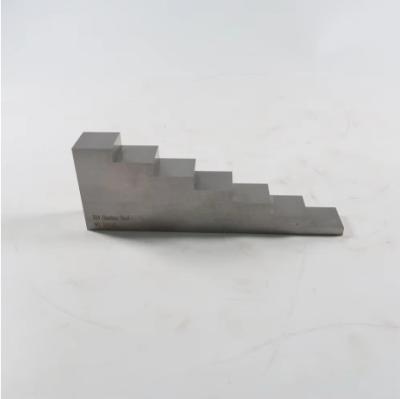 China 7 Step Test Block In 1018 Steel Thickness 5mm 12.5mm 20mm 27.5mm 35mm 42.5mm 50mm for sale