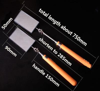 China Rectangular Double Joint Telescopic Inspection Mirror for sale