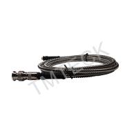 China BNC to Microdot Single Ultrasonic Transducer Cable 50 Ohm 1.5m Stainless Steel for sale
