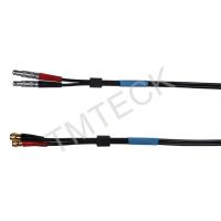 China Lemo 00 to Microdot Dual RG174 Cable for Krautkramer UT Flaw Detector 1.5M for sale