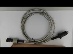 Dual Armored Cable GE C123 High Temperature Probe Cable For DA590 Ultrasonic Transducer/Probe