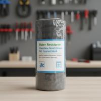 China Water Resistance Fiberglass Insect Screen PVC Coated Mesh Ideal for in Outdoor Structures Windows Doors and Ventilation Openings for sale