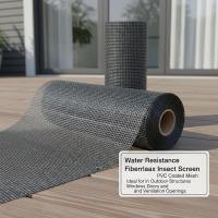 China Water Resistance Fiberglass Insect Screen PVC Coated Mesh Ideal for in Outdoor Structures Windows Doors and Ventilation Openings for sale