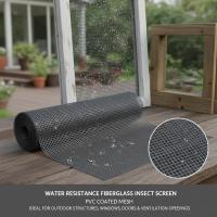 China Water Resistance Fiberglass Insect Screen PVC Coated Mesh Ideal for in Outdoor Structures Windows Doors and Ventilation Openings for sale