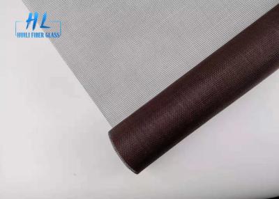 China armadura llana de la pantalla de la ventana de la fibra de vidrio del color de los 4ft*100ft Brown a prueba de polvo en venta