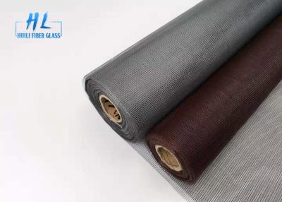 China armadura llana de la pantalla de la ventana de la fibra de vidrio del color de los 4ft*100ft Brown a prueba de polvo en venta