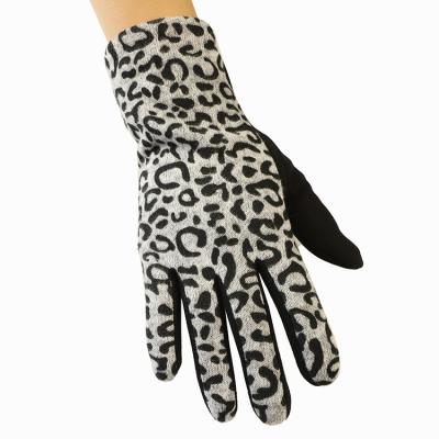 Cina Accessori personalizzati Leopard Wool Women Guanti Guanti Touchscreen Warm in vendita