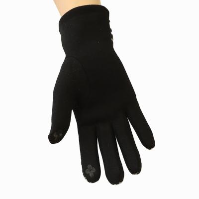 Cina Accessori personalizzati Leopard Wool Women Guanti Guanti Touchscreen Warm in vendita