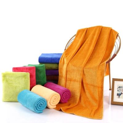China toallas de baño enormes de la extra grande de la microfibra de la turquesa del verde lima 400gsm para el balneario en venta
