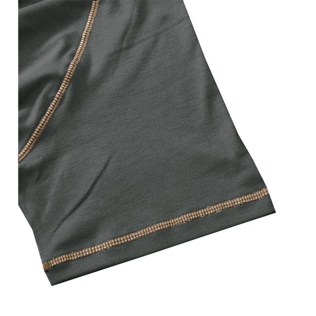 2023 Summer Europe and America Men&prime;s Short-Sleeved Men&prime;s T-Shirt Foreign Trade Men&prime;s Henry Shirt Amazon Match Color T-Shirt Men