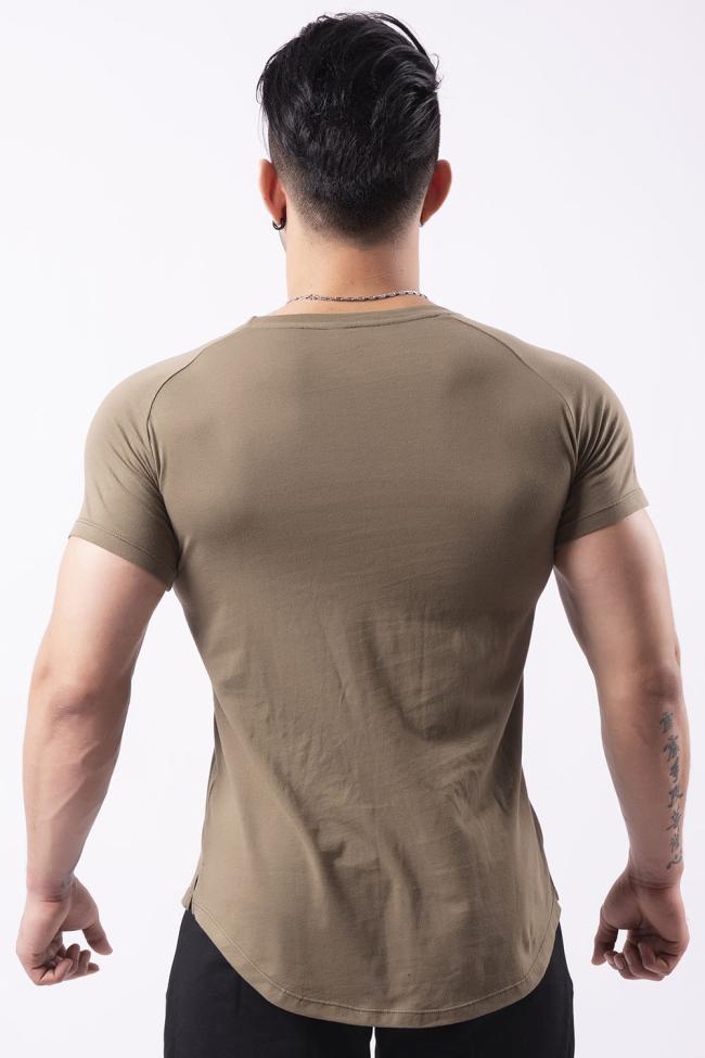 Sports T-Shirt Men&prime;s Crew Neck Fashion Slim-Fit Fitness Wear Outdoor Training Leisure Running Wear Summer