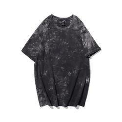 China                  Customize Women&prime;s Tee Cotton Tie Dye T-Shirt Plain Oversized Black T-Shirts with 280GSM for Girl              for sale